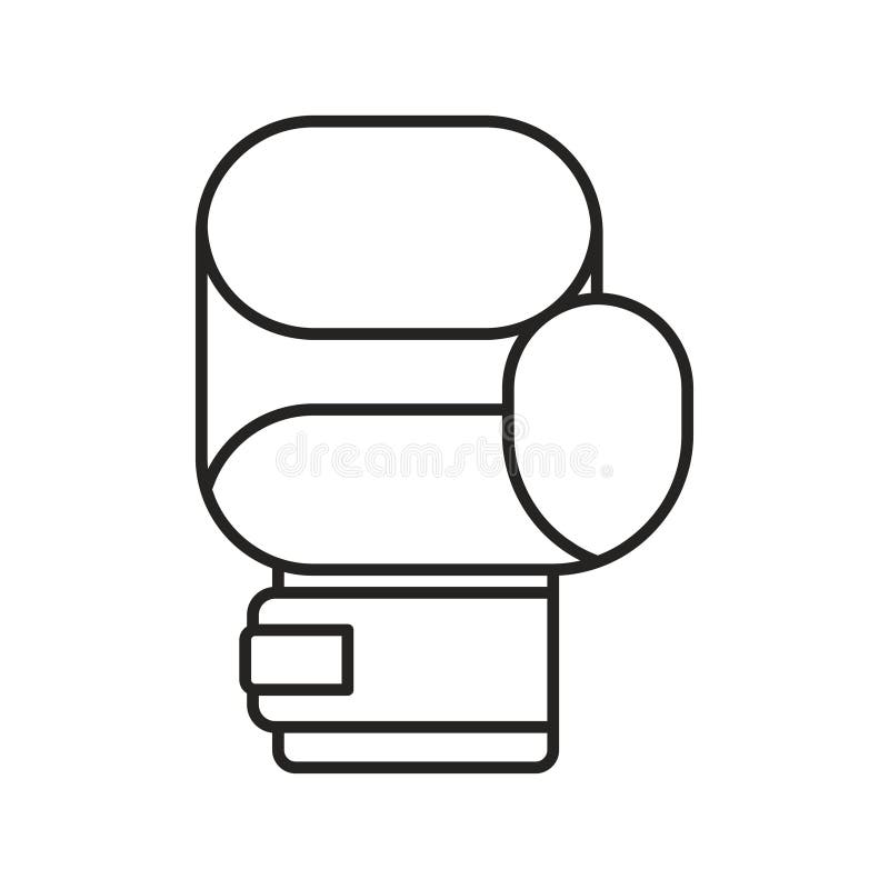 Boxing Glove Icon Isolated. Boxing Accessory Sign Stock Vector ...