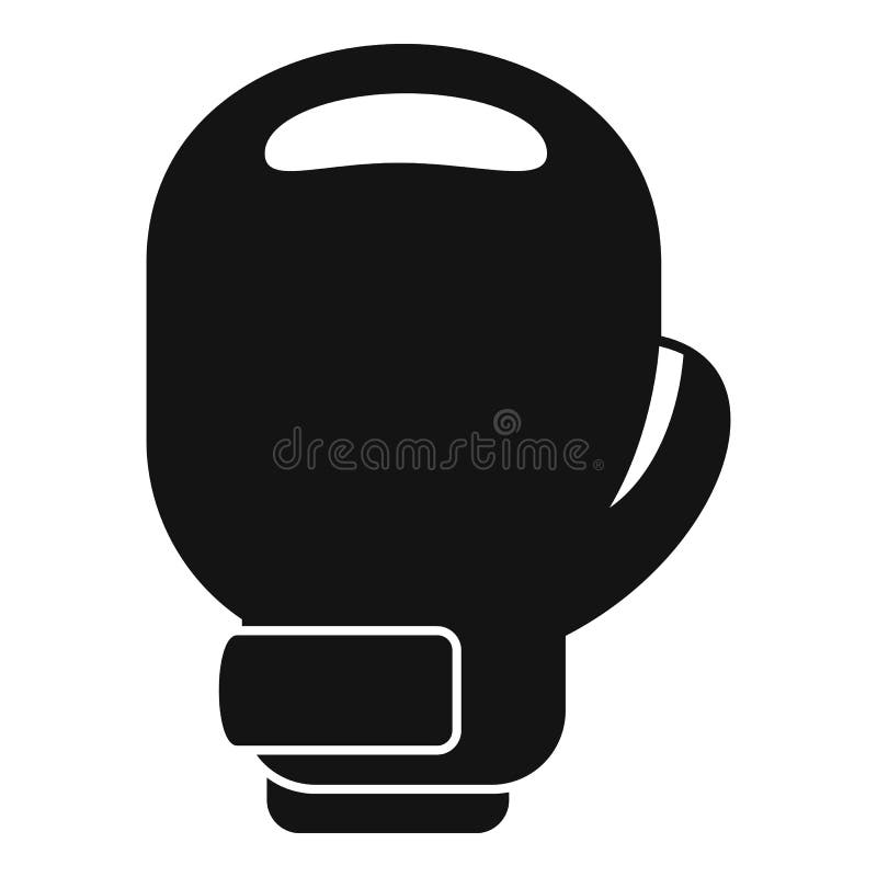 Boxing Glove Icon, Simple Style Stock Vector - Illustration of fighter ...