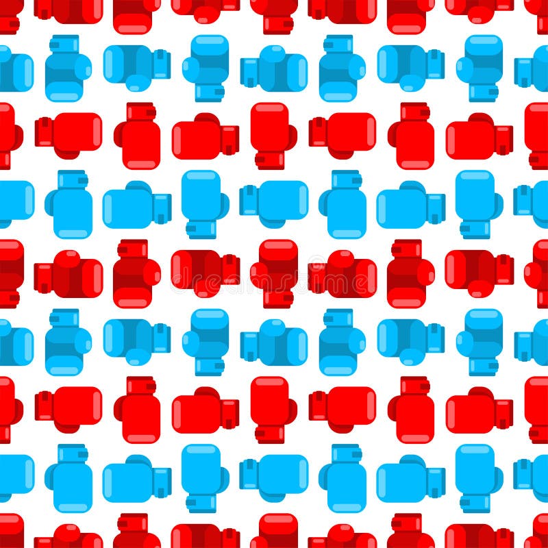 Boxing Glove Pattern Seamless. Boxing Accessory Background Stock Vector ...
