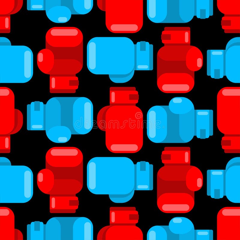 Boxing Glove Pattern Seamless. Boxing Accessory Background Stock Vector ...