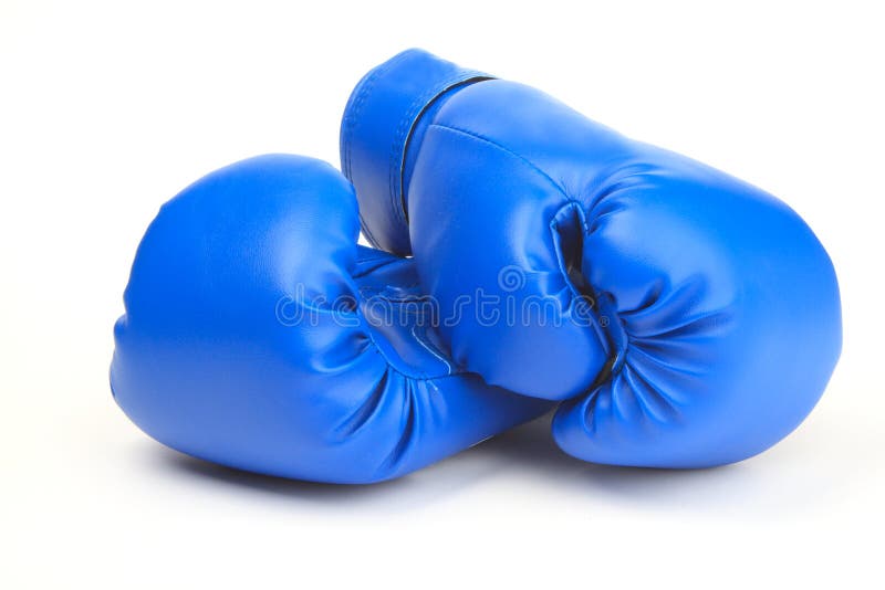 Two Boxers Touch Gloves Ready To Start Fight Stock Image - Image of ...