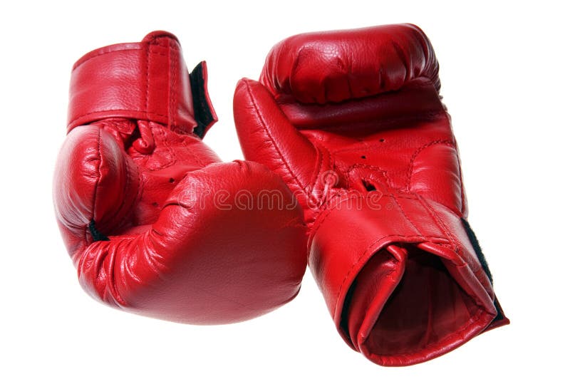 Two Boxers Touch Gloves Ready To Start Fight Stock Image - Image of ...