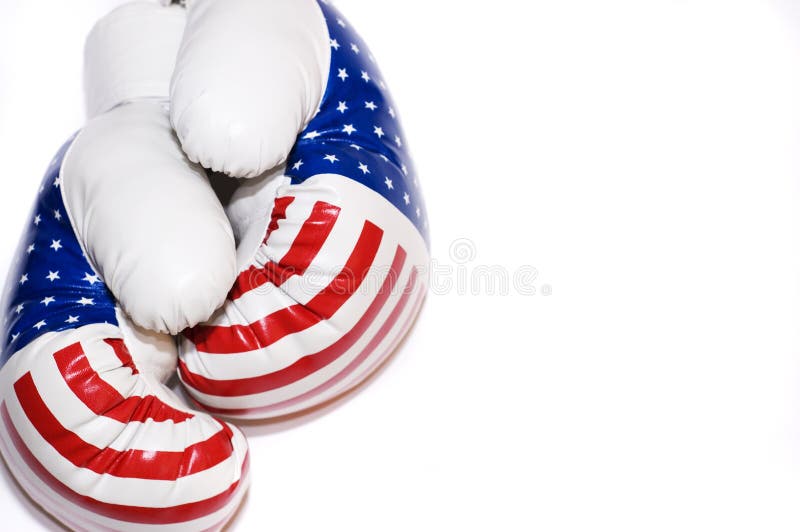 Boxing gloves american stock image. Image of business - 3528231