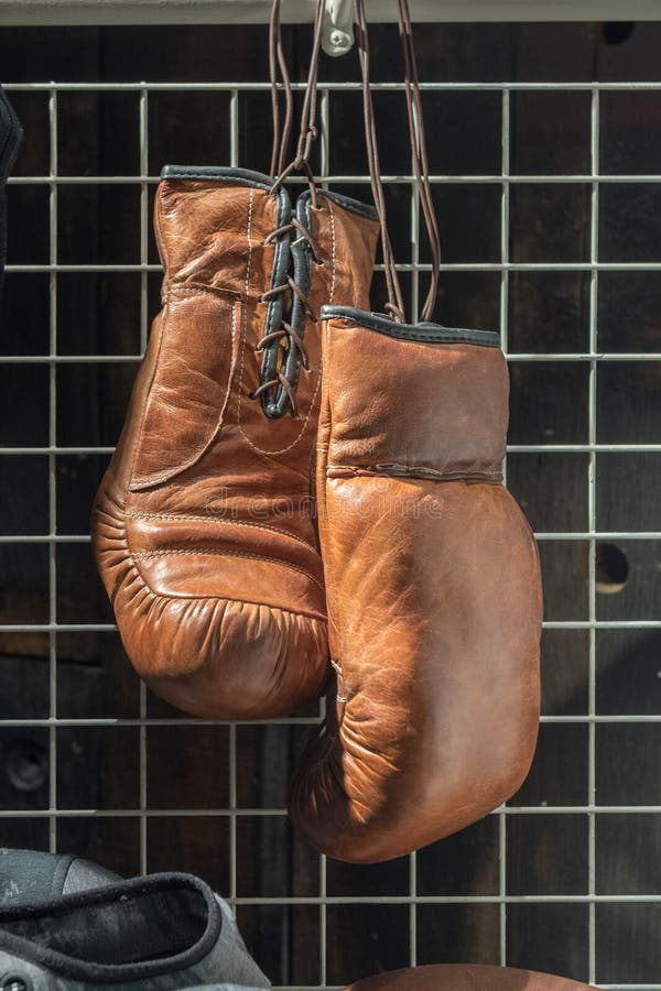 Boxing Gloves Hanging Up stock image. Image of fitness - 173616193