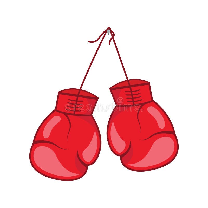 Boxing Gloves Hanging Vector Illustration Element Concept Design ...