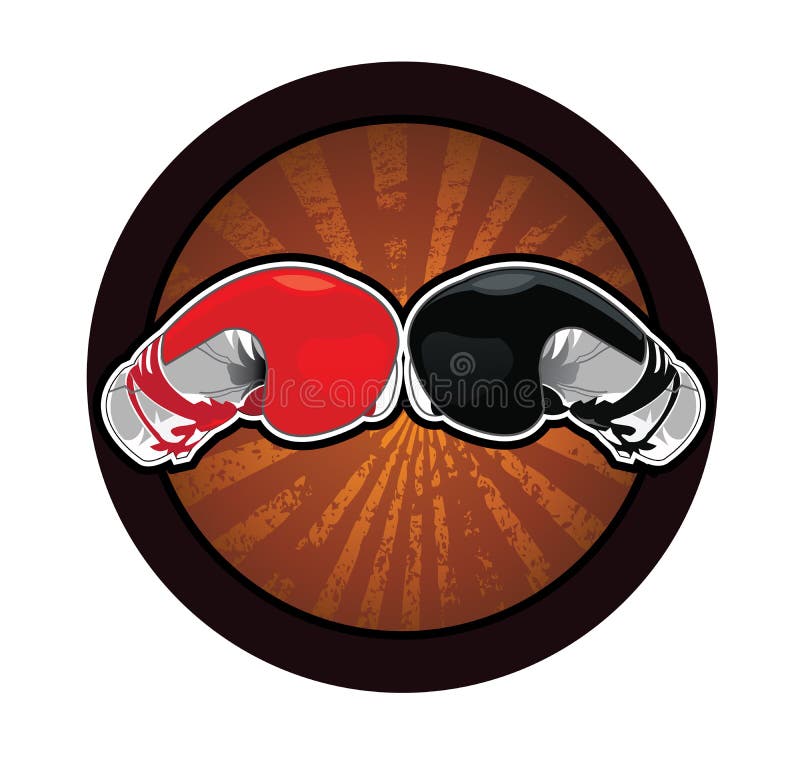 Golden Boxing Gloves Banner Stock Vector - Illustration of fight, boxer ...