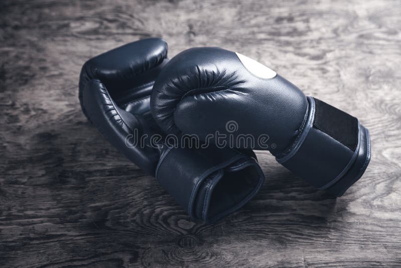 Boxing gloves on the table stock photo. Image of lifestyle - 4205636