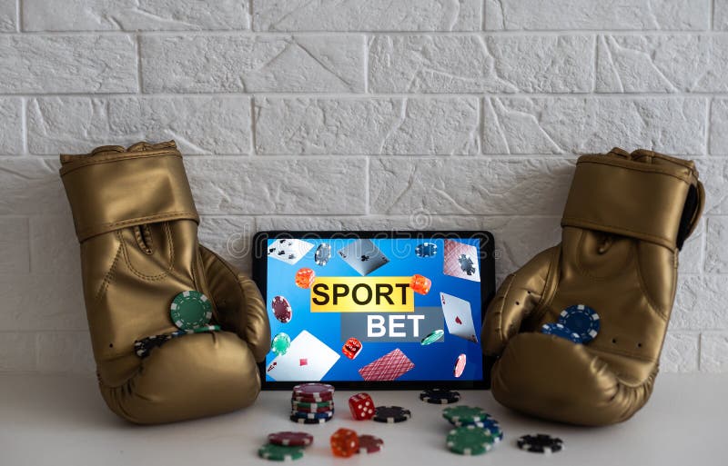 Boxing Gloves and Smartphone with Bets. Stock Image - Image of copy ...