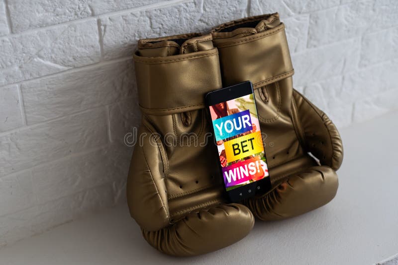 Boxing Gloves and Smartphone with Bets. Stock Photo - Image of betting ...