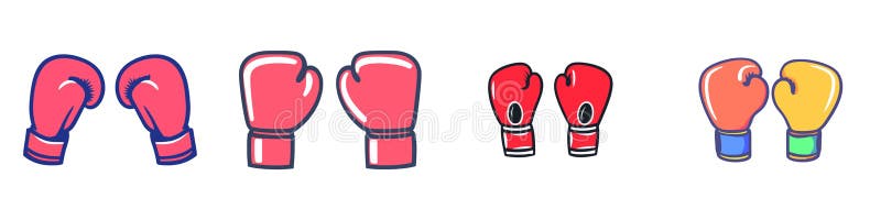 Boxing Gloves for Training and Competition Stock Image - Image of ...