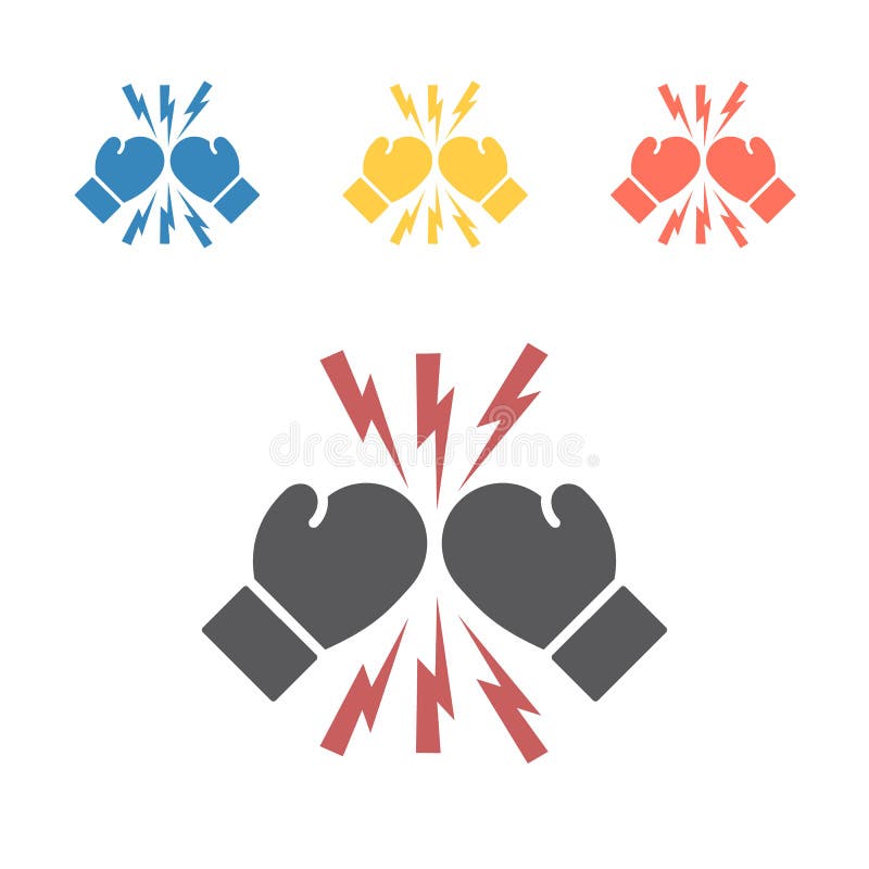 Boxing Ring. Vector Signs for Web Graphics. Stock Vector - Illustration ...