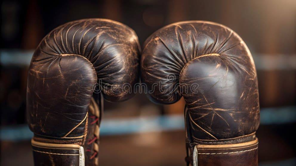 Boxing Gloves Vintage Boxing Gloves with Worn Texture Create Nostalgic ...
