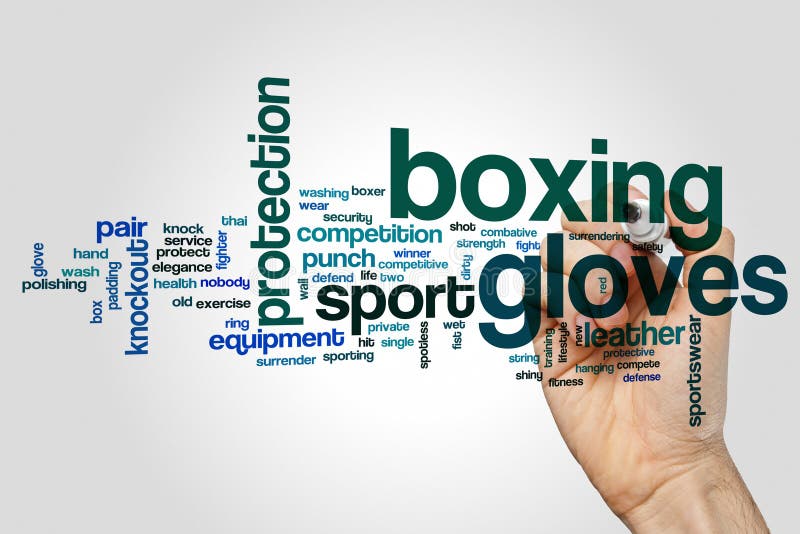 Boxing in word cloud stock illustration. Illustration of precision ...