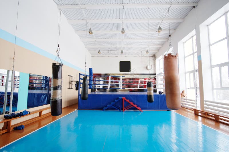 Boxing hall stock photo. Image of competitive, indoors - 58116028