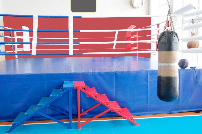 Boxing hall stock image. Image of inside, power, professional - 85799701
