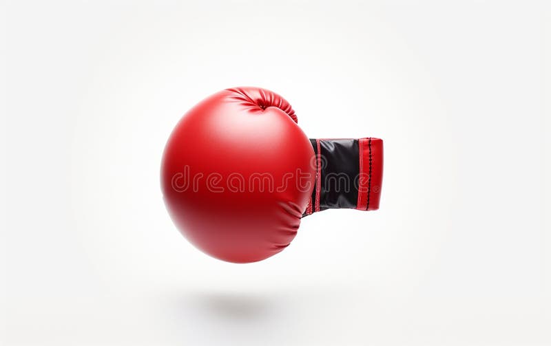 Boxing Hand Targets Against White Stock Photo - Image of agility, focus ...