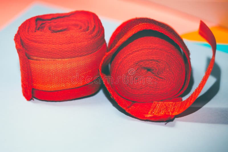 Boxing Hand Wraps stock image. Image of sportswear, thread - 199464581