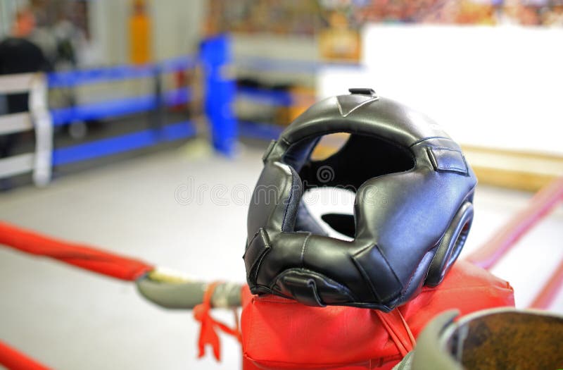 Boxing helmet stock photo. Image of gloves, fitness - 145790222