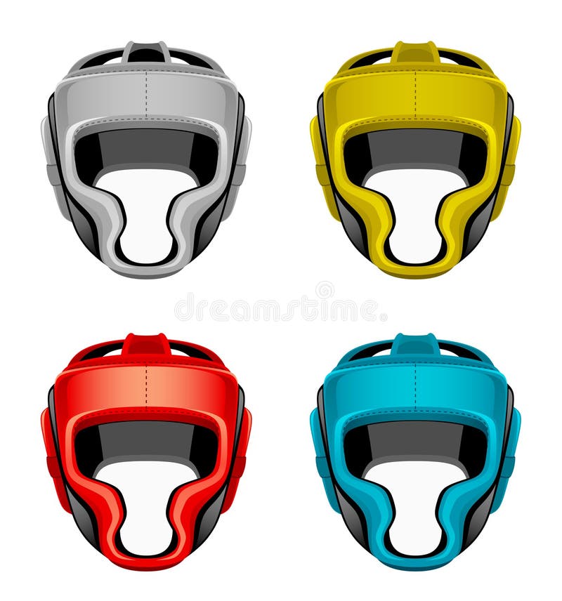 Boxing helmet stock vector. Illustration of object, force - 68746812