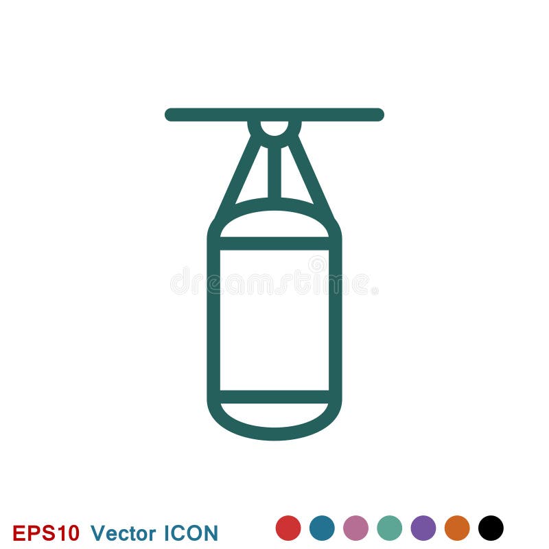 Boxing Icon, Equipment and Sport Vector Graphics, Symbol on a ...