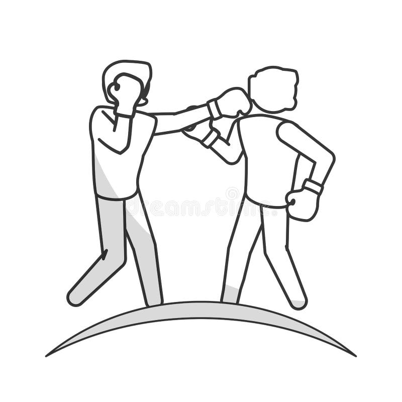 Boxing icon image stock vector. Illustration of conflict - 81958989