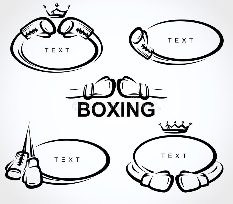 Boxing Icon Set. Collection Element Boxing Stock Vector - Illustration ...