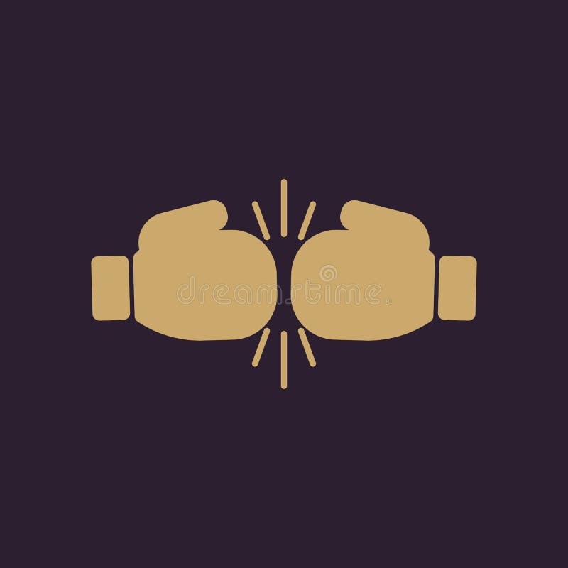 The Boxing Icon. Sport Symbol Stock Vector - Illustration of icon ...
