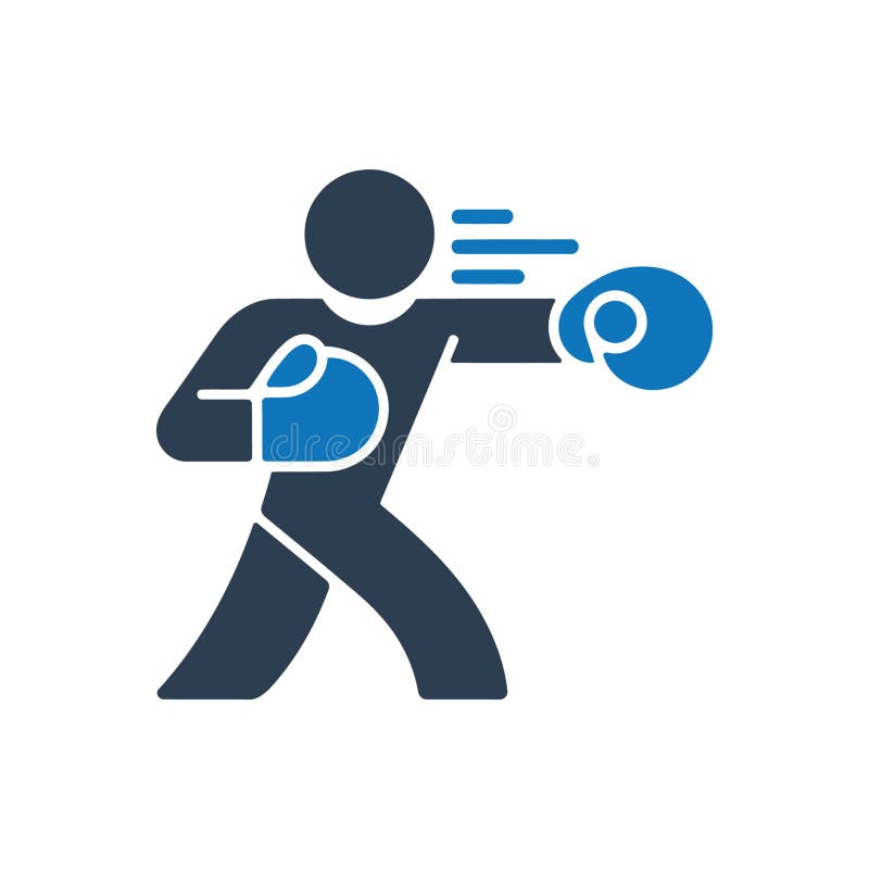 Boxing Icon stock illustration. Illustration of sign - 375316927