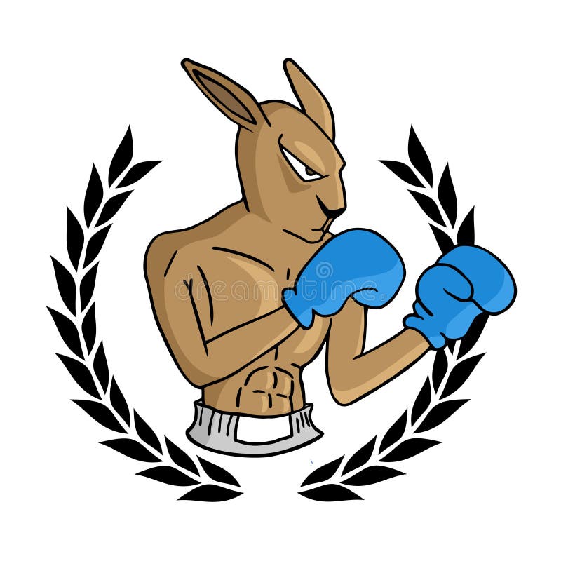 Boxing Kangaroo stock vector. Illustration of kangaroo - 28889169