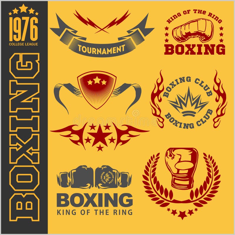 Boxing Labels Stock Illustrations – 444 Boxing Labels Stock ...