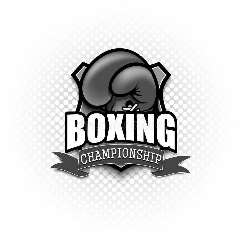 Boxing Logo Template Design Stock Vector - Illustration of heraldic ...