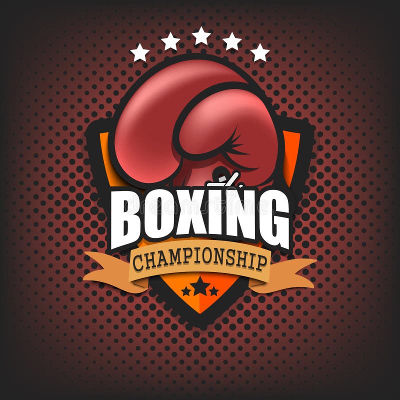 Boxing Logo Template Design Stock Vector - Illustration of design ...
