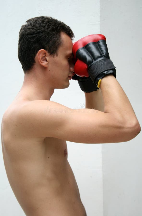 Boxing man stock image. Image of martial, active, fighting - 10570505