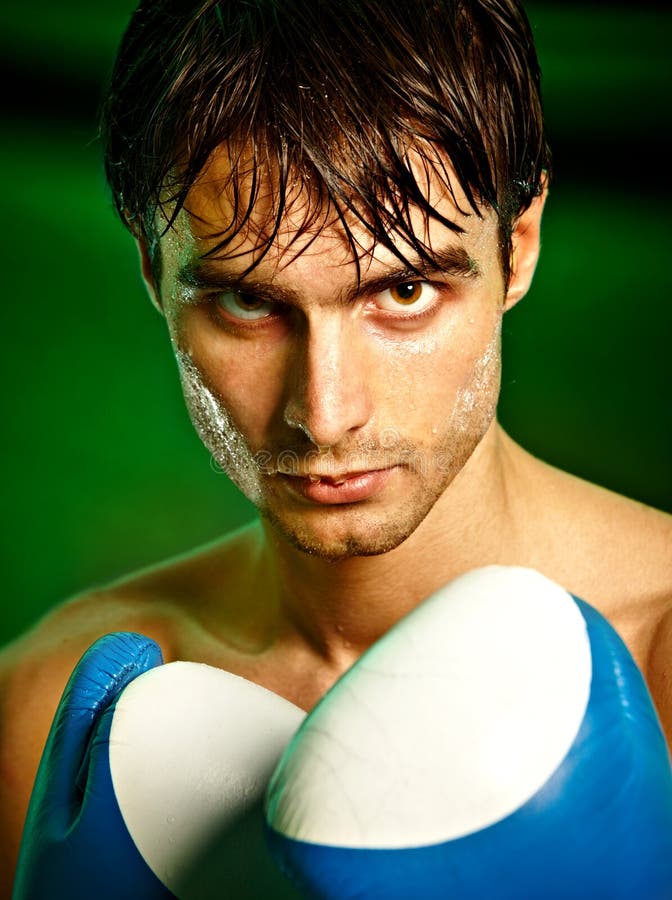 Boxing. Man in Boxing Gloves Stock Photo - Image of person, action: 8246734