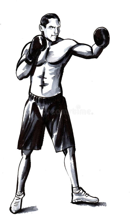 Boxing man stock illustration. Illustration of boxing - 176749895