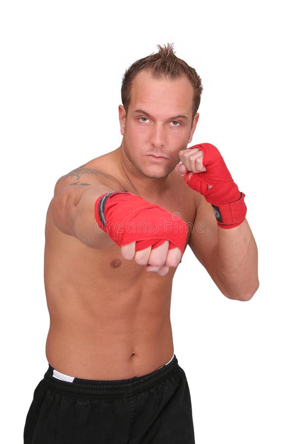 Boxing guy stock photo. Image of shirtless, model, training - 7783332