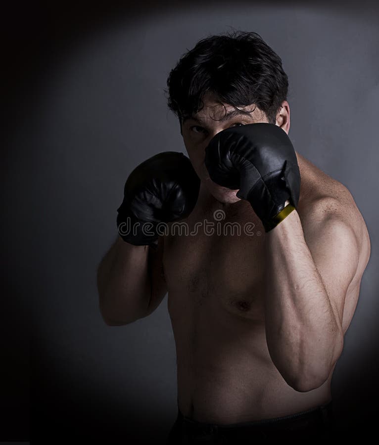 Boxing man stock image. Image of adult, exercise, healthy - 105302489