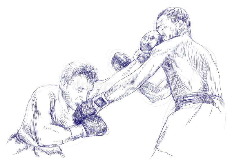 Boxing match stock vector. Illustration of muscles, championship - 26094988