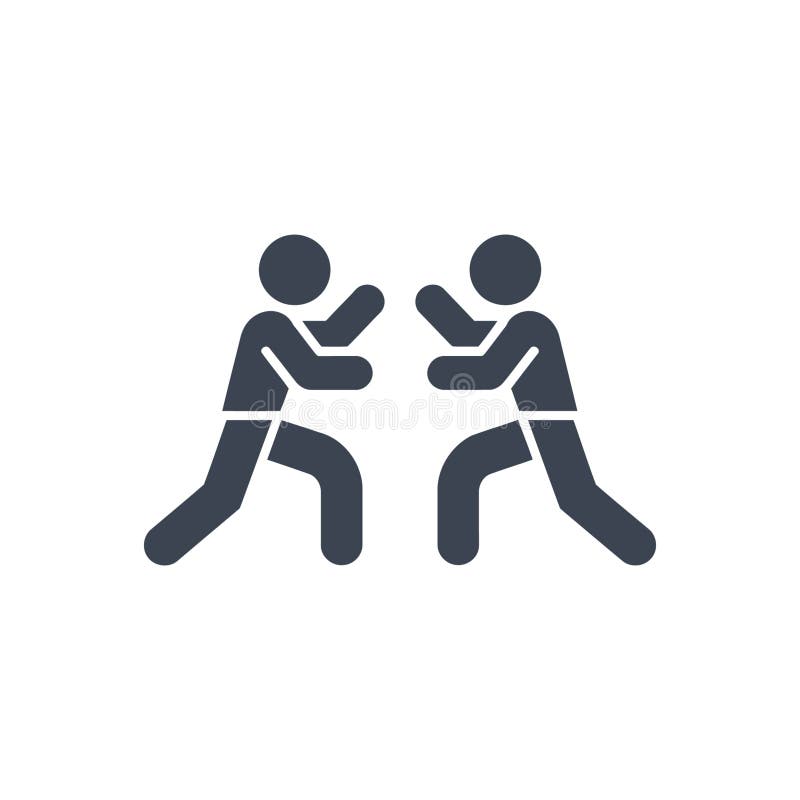 Boxing match icon stock vector. Illustration of fight - 374474187