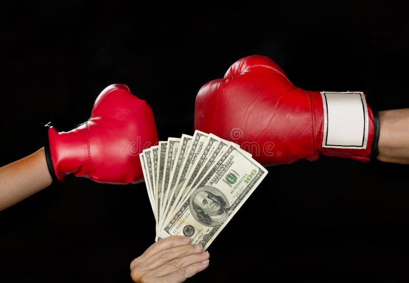 Boxing for Money. stock photo. Image of fist, leather - 48480968