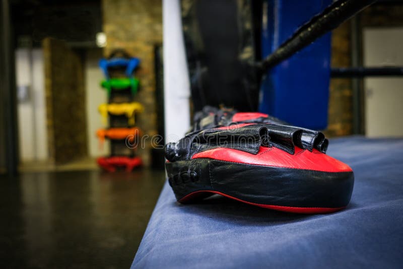 Boxing pads stock photo. Image of protection, fighting - 106670840