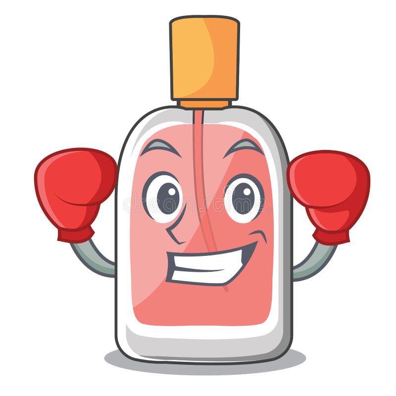 Boxing Perfume in the a Cartoon Bottle Stock Vector - Illustration of ...
