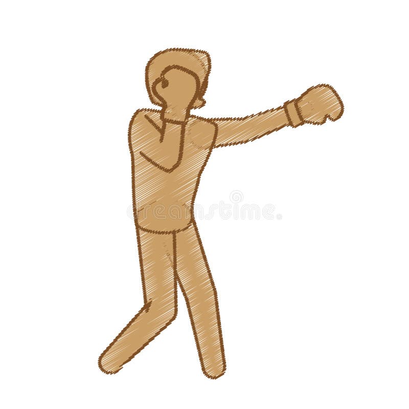 Boxing player icon stock vector. Illustration of training - 82248518