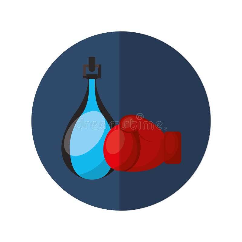 Boxing punch isolated icon stock vector. Illustration of practice ...