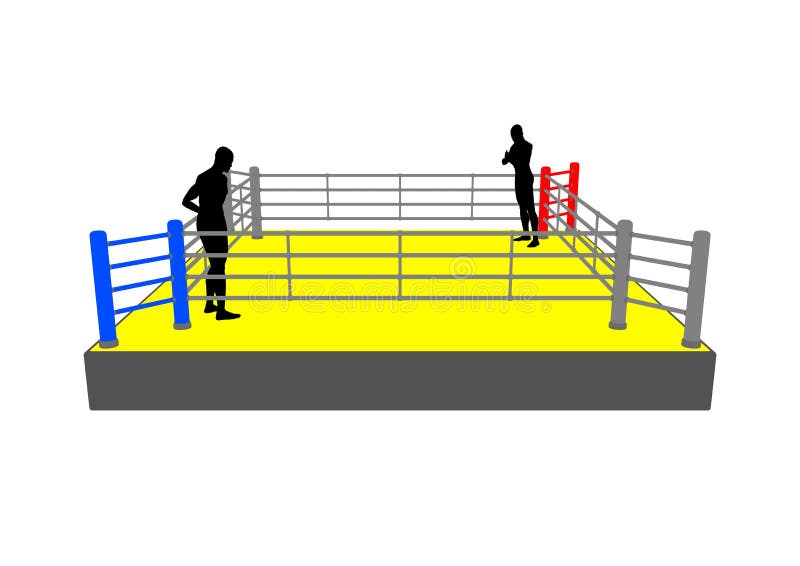 Boxing ring stock illustration. Illustration of training - 11796210