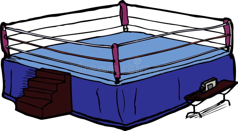 Boxing Ring stock vector. Illustration of wrestling, background - 29057868