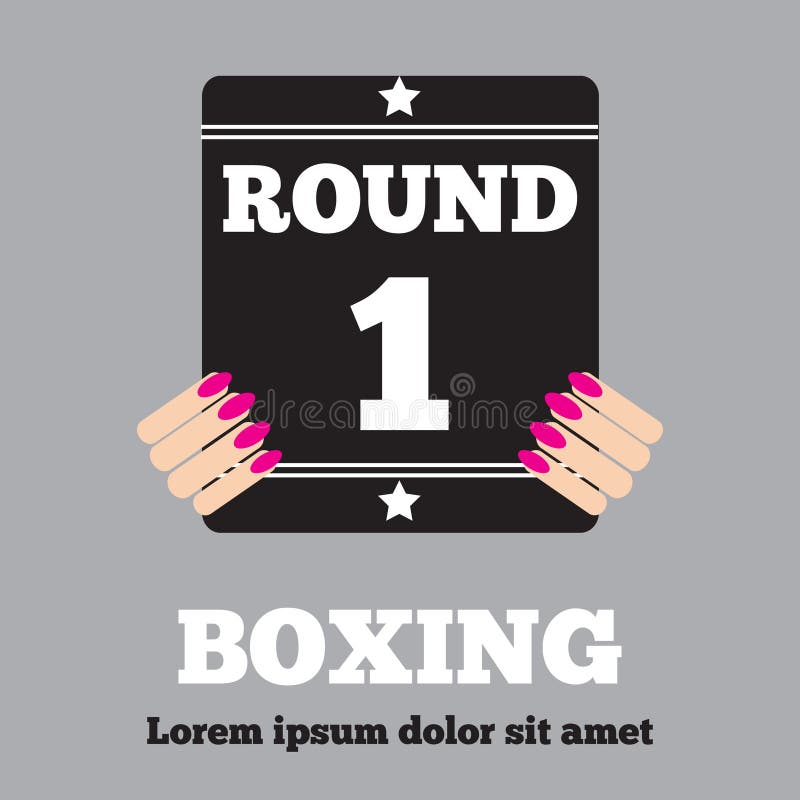 Boxing Ring Board. stock vector. Illustration of graphic - 60790646