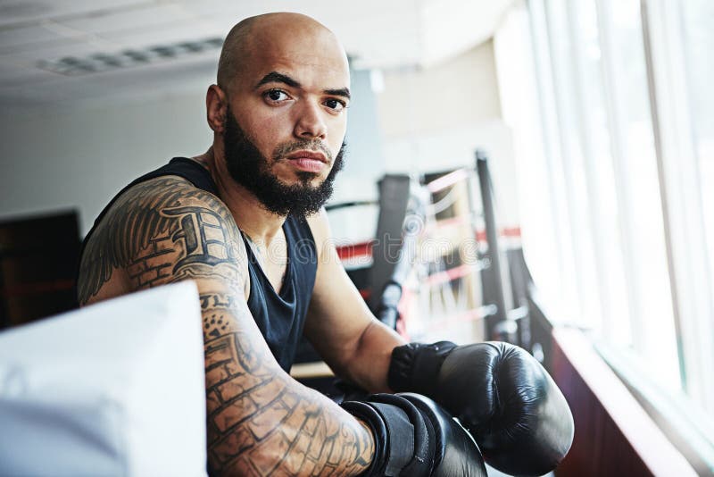 The Boxing Ring Brings Out the Beast in Me. Portrait of a Young Man ...