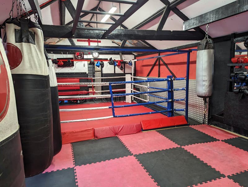 Boxing Ring Competition Sports Gym Stock Image - Image of fitness ...