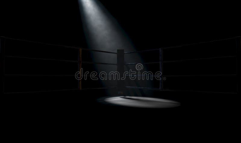 Red Corner of the Boxing Ring Stock Vector - Illustration of dramatic ...